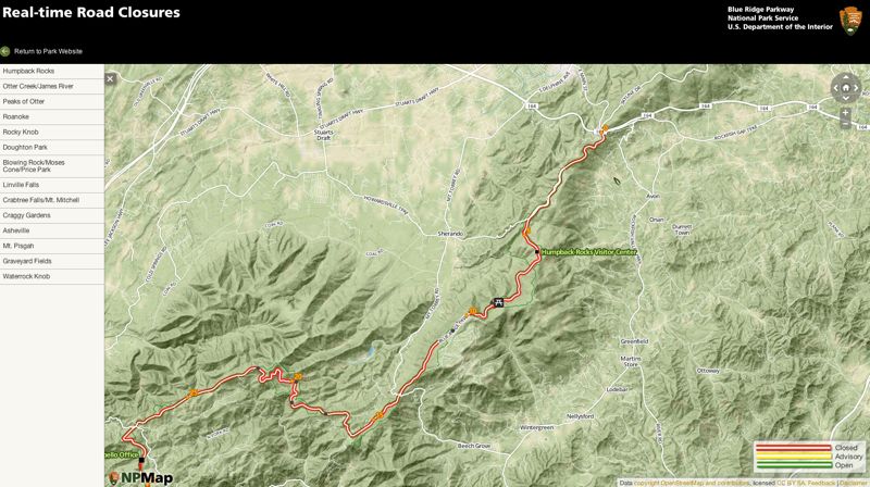 BRP & Skyline Drive Road Conditions - Blue Ridge Life Magazine