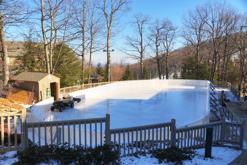 Wintergreen Gets New Ice Skating Rink Ready For Weekend Opening - Blue ...