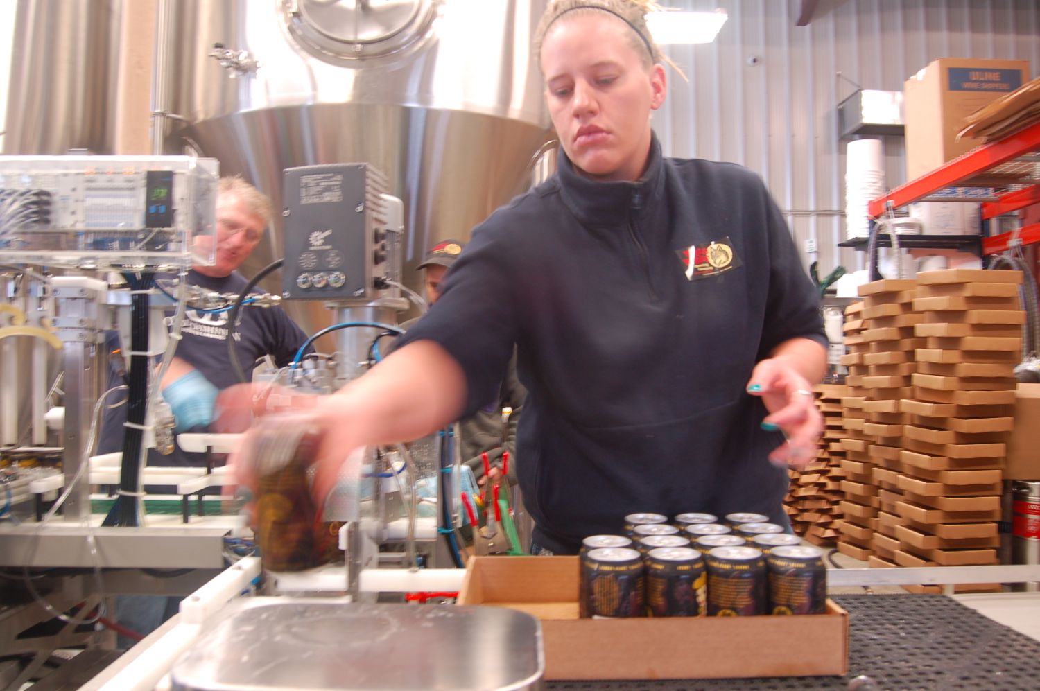 Virginia Craft Brew Canning History Made Wednesday At Wild Wolf Brewing ...