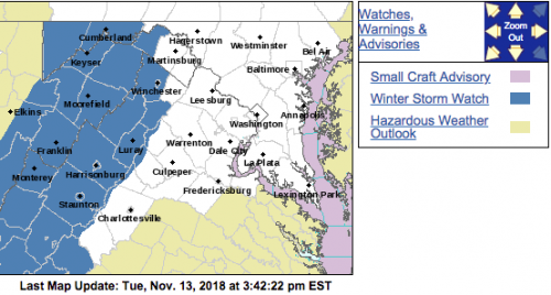 WINTER STORM WATCH : Parts Of The Blue Ridge : Late Wednesday PM ...