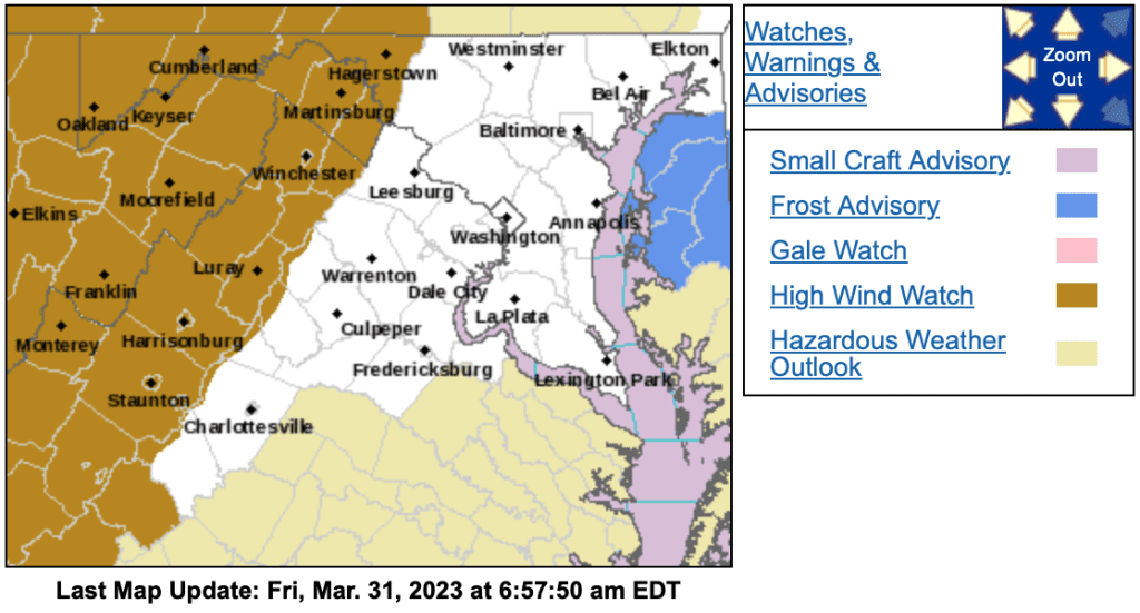 High Wind Watch For Much Of The Blue Ridge Saturday (Includes BRP ...