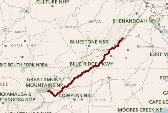 Blue Ridge Parkway Remains Closed : Including Entirety In Virginia ...